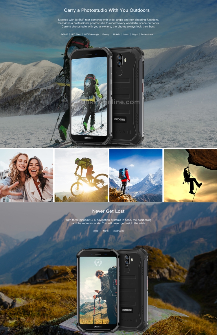 [HK Warehouse] DOOGEE S40 Rugged Phone, 3GB+32GB