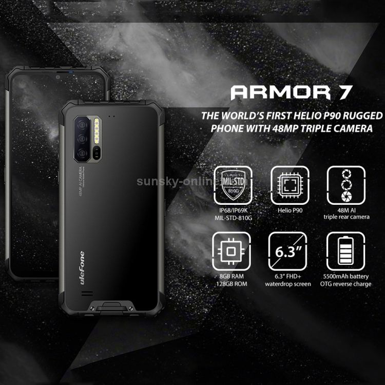 [HK Warehouse] Ulefone Armor 7 Rugged Phone, Dual 4G & VoLTE, 8GB+128GB