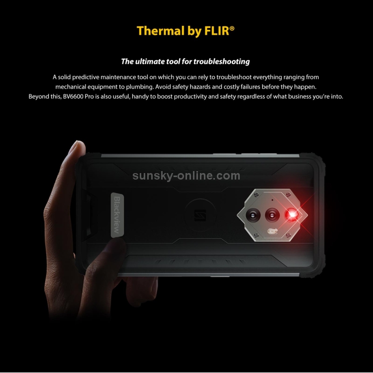 [HK Warehouse] Blackview BV6600 Pro Thermal Rugged Phone, 4GB+64GB