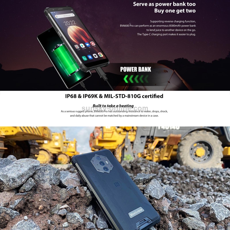 [HK Warehouse] Blackview BV6600 Pro Thermal Rugged Phone, 4GB+64GB