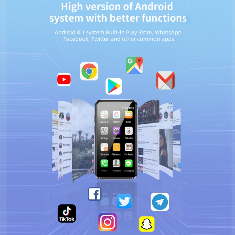 i14 Mini Smart Card Phone, 2GB+32GB