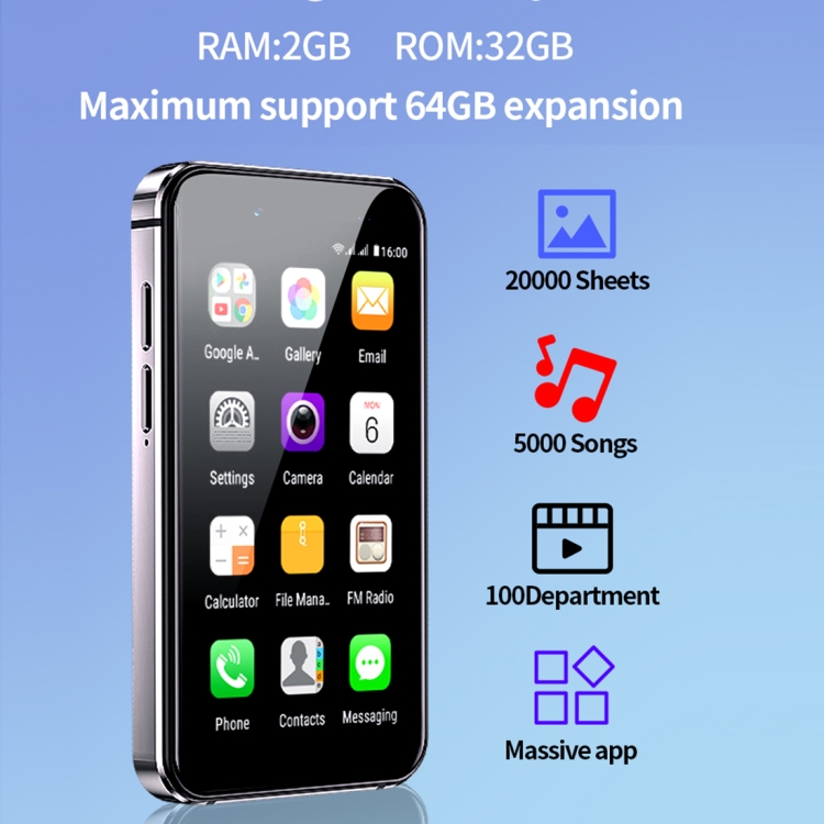 i14 Mini Smart Card Phone, 2GB+32GB