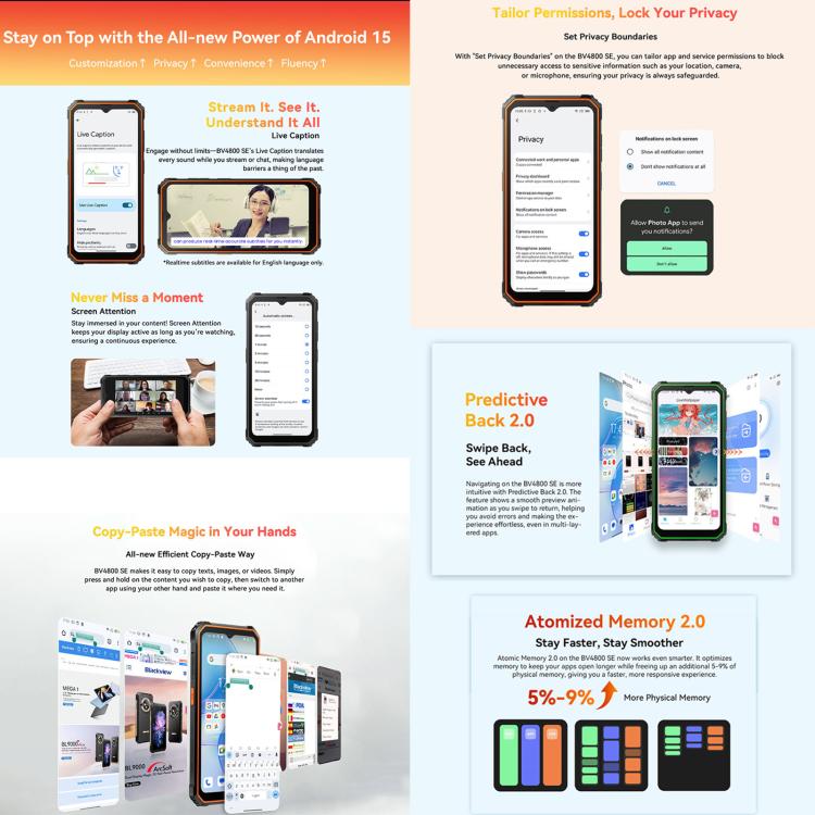 [HK Warehouse] Blackview BV4800 SE Rugged Phone, 4GB+64GB, 6.56 inch ...