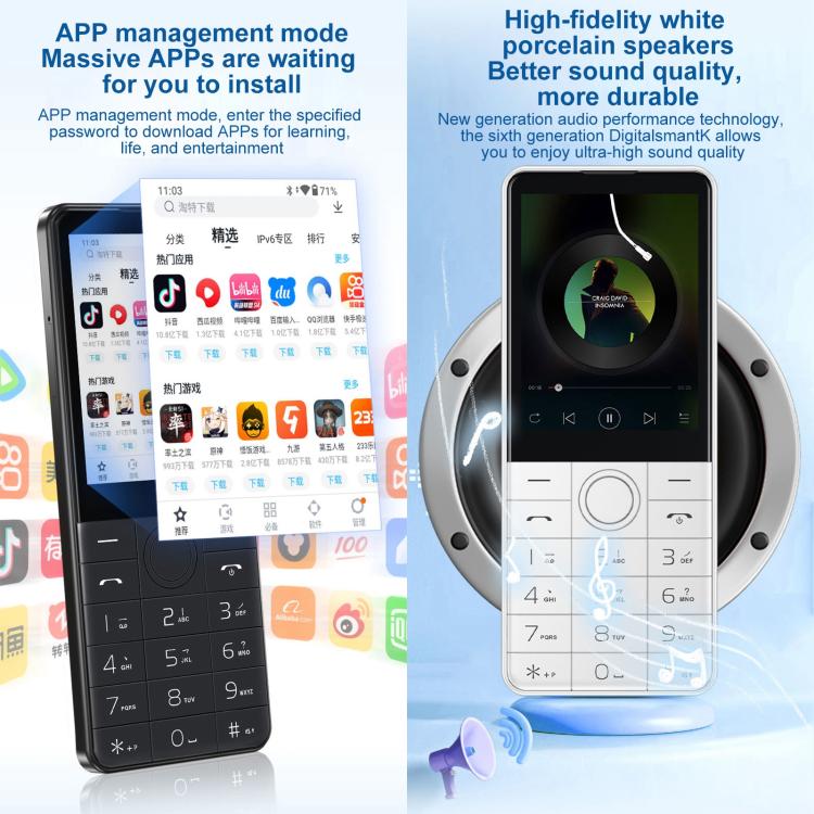 DOOV R17 / F22 Keypad Phone, 3GB+32GB, 2.8 inch Android 13 Mediatek ...