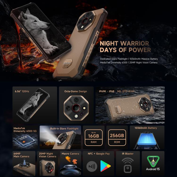 [HK Warehouse] Ulefone Armor X16 Pro, 8GB+256GB, Night Vision, IP68 ...