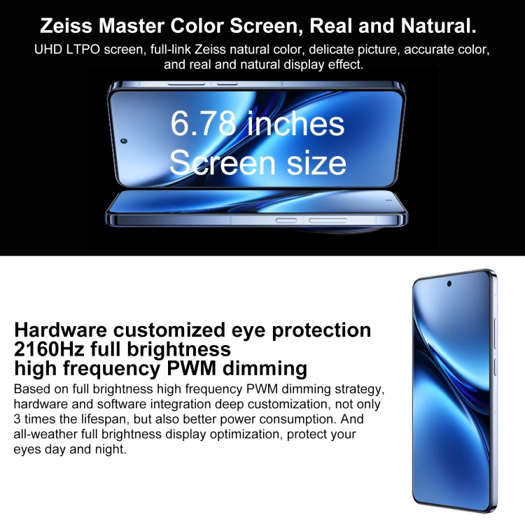 vivo X200 Pro, 16GB+1TB, Face ID / Screen Fingerprint Identification, 6.78 inch Android 15 ...
