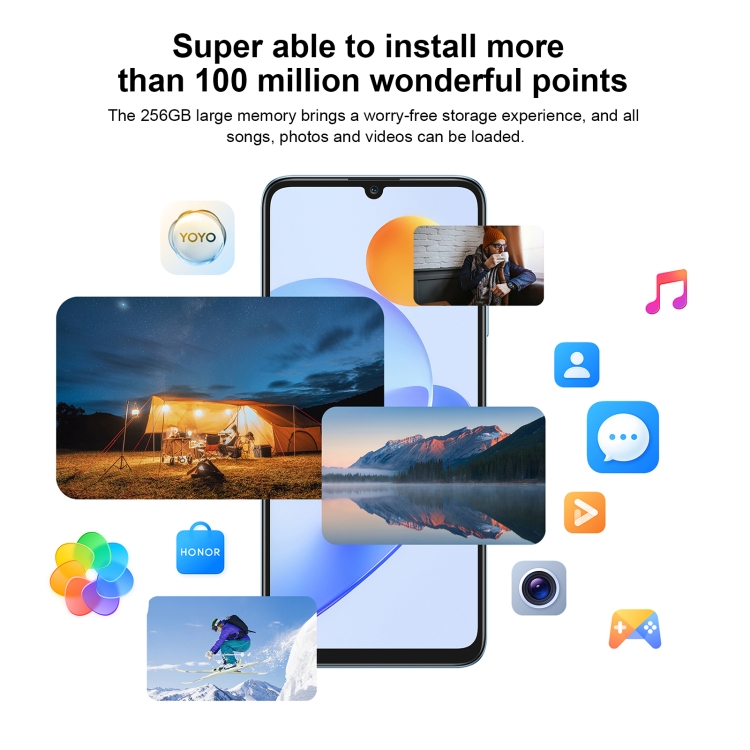 荣耀 Play7T RKY-AN10 8GB+256GB 侧键指纹识别 6.74英寸Magic UI 6.1 (Android 12) 天玑6020八核, 5G网络, OTG, 不支持谷歌商店 ...