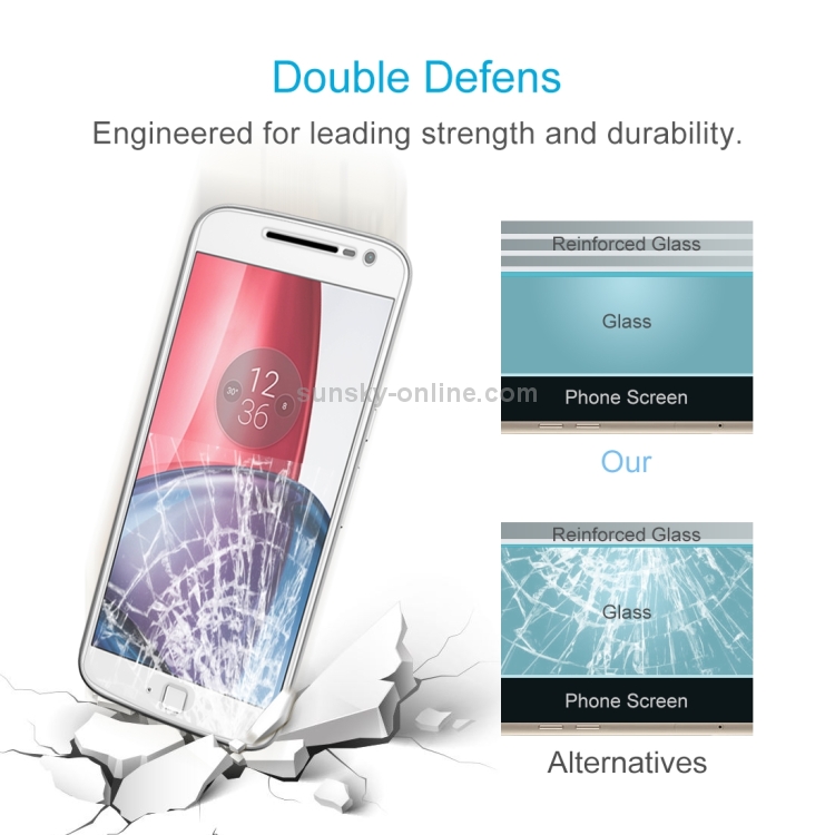 50 PCS for Motorola Moto G4 Plus 0.3mm 9H Surface Hardness 2.5D ...