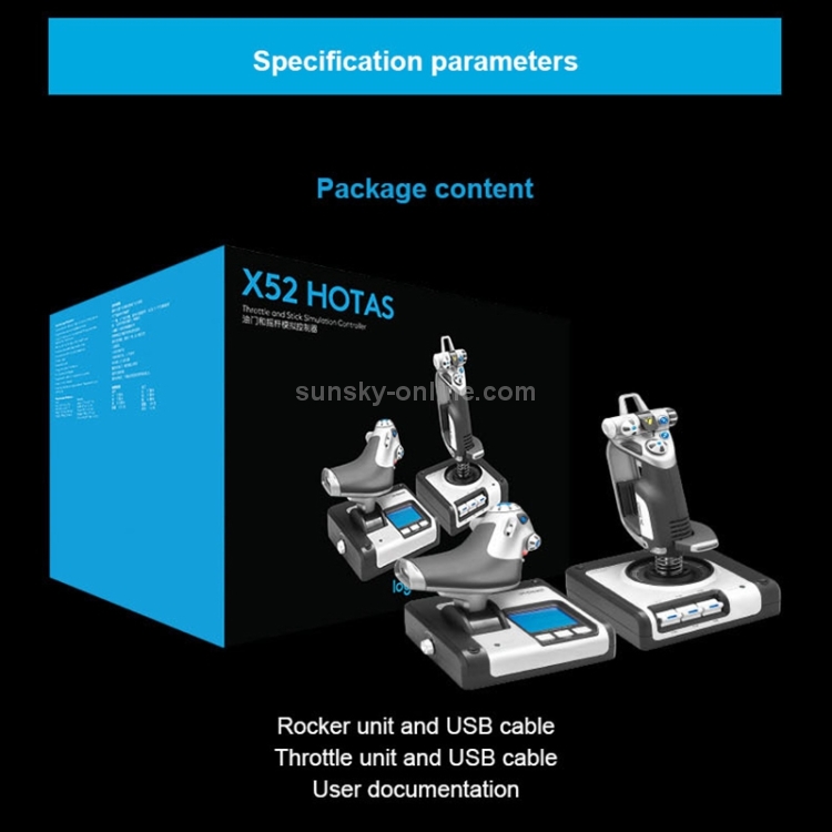 Logitech G Saitek X52 Flight Control Game Throttle Joystick Handle ...
