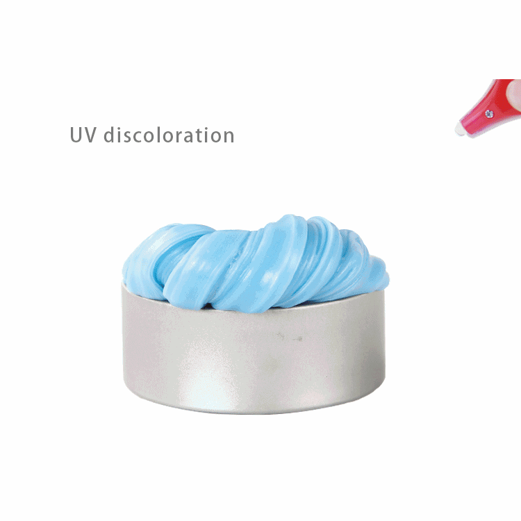 โคลนเปลี่ยนสี UV DIY Plasticine Slime ลดความเครียดของเล่นป้องกันความ ...