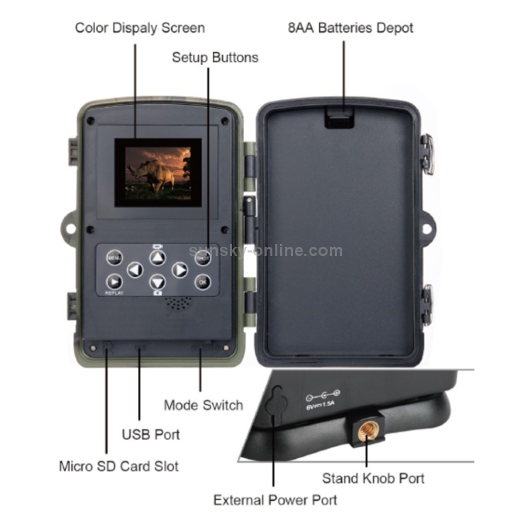 HC801A 8MP impermeable IP65 IR Night Vision Security Trail Cámara de ...