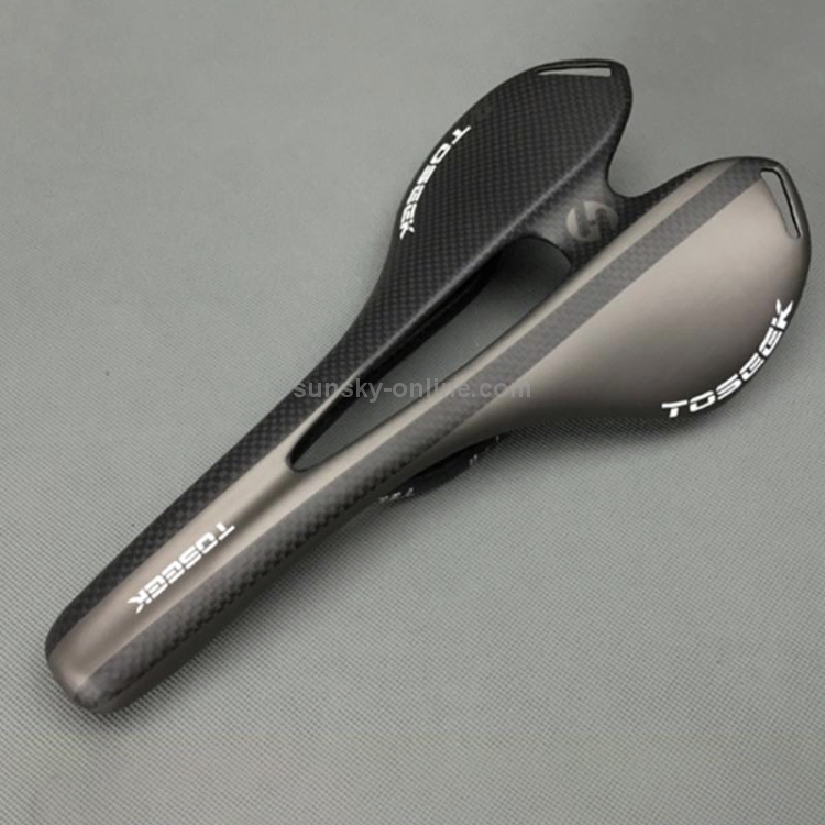 TOSEEK Road Bike Carbon Fiber Seat Bicycle Hollow Seat Saddle, 3K ...