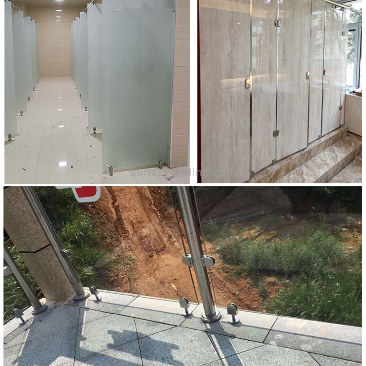 201 Stainless Steel Glass Fish Mouth Support Rod Fixing Clip with ...