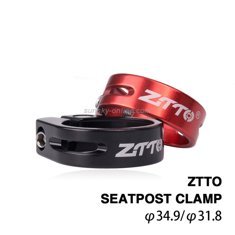 Ztto Mtb 도로 자전거 시트 포스트 클램프 알루미늄 합금 자전거 부품 직경 318mm 빨간색