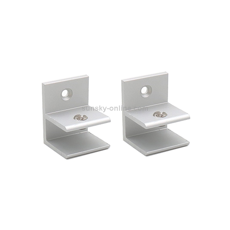 10 PCS F-type Aluminum Alloy Glass Combination Clamp Cabinet Partition ...