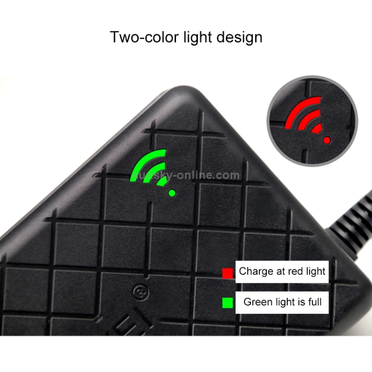 LVWEI LV72-3 AC 110-220V RCA 커넥터 (원형 헤드) Electromobile 스마트 리튬 배터리 충전기 ...