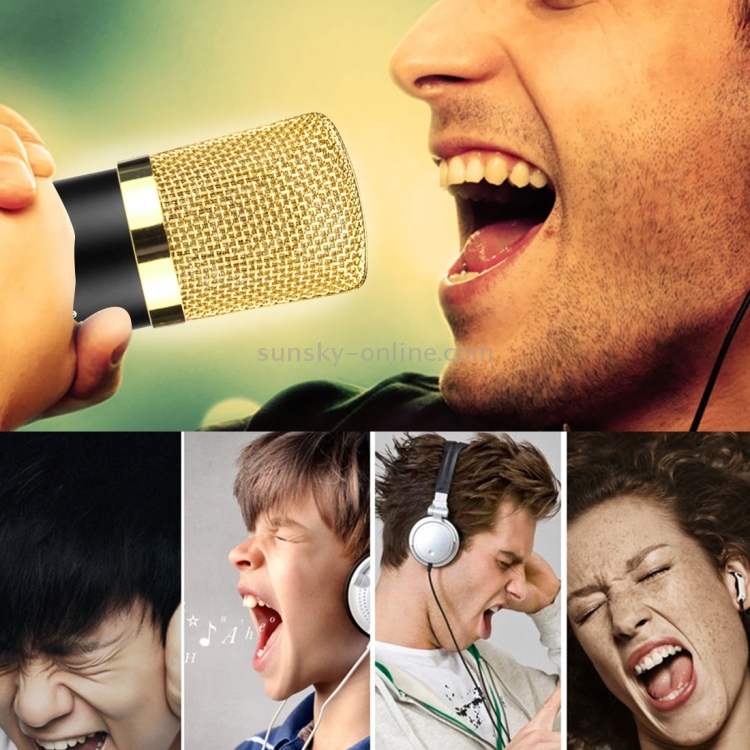 Fifine F 700 전문가 용 콘덴서 사운드 녹음 마이크 스튜디오 라디오 방송 및 라이브 보드 캐스트 용 쇼크 마운트 포함