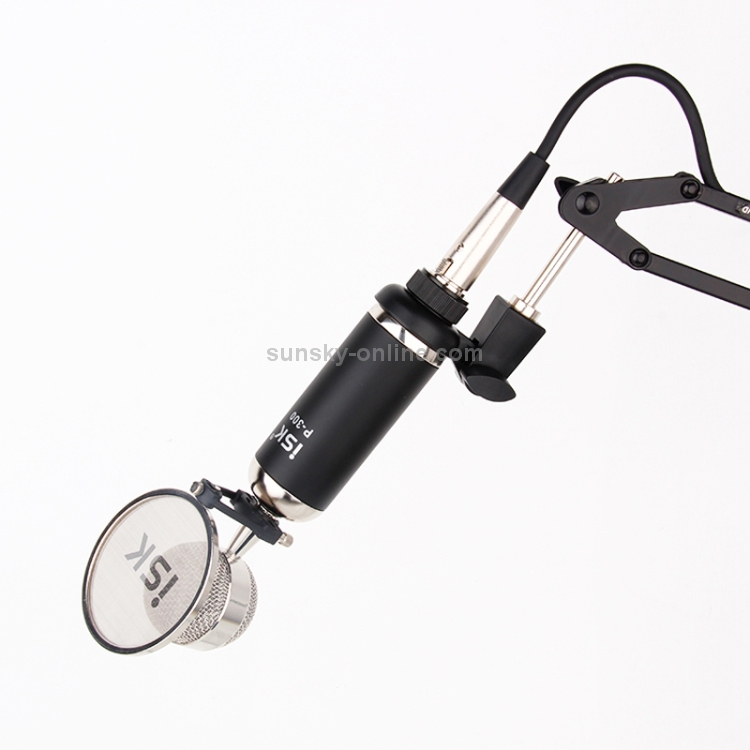 웹캐스트용 ISK P-300 콘덴서 마이크 서스펜션 유형 컴퓨터 노래방 마이크, 임의 색상 전달