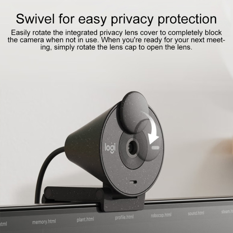 Logitech Brio 300 2MP 1080P Full HD IP Camera with Noise Reduction ...