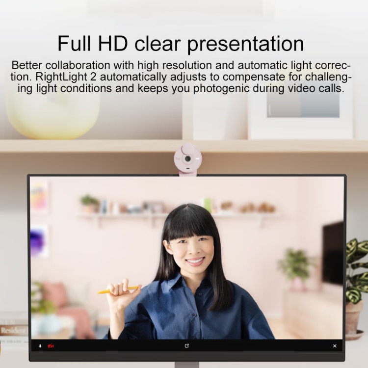 Logitech Brio 300 2MP 1080P Full HD IP Camera with Noise Reduction ...