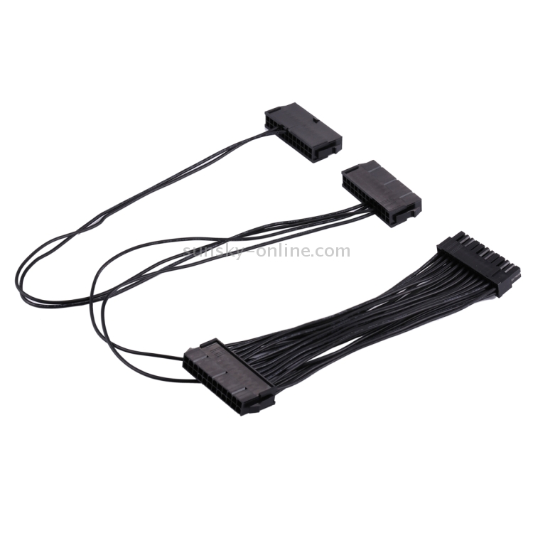 ATX Mining 1 x 24 Pin Male to 3 x 24 Pin Female PSU Power Supply ...