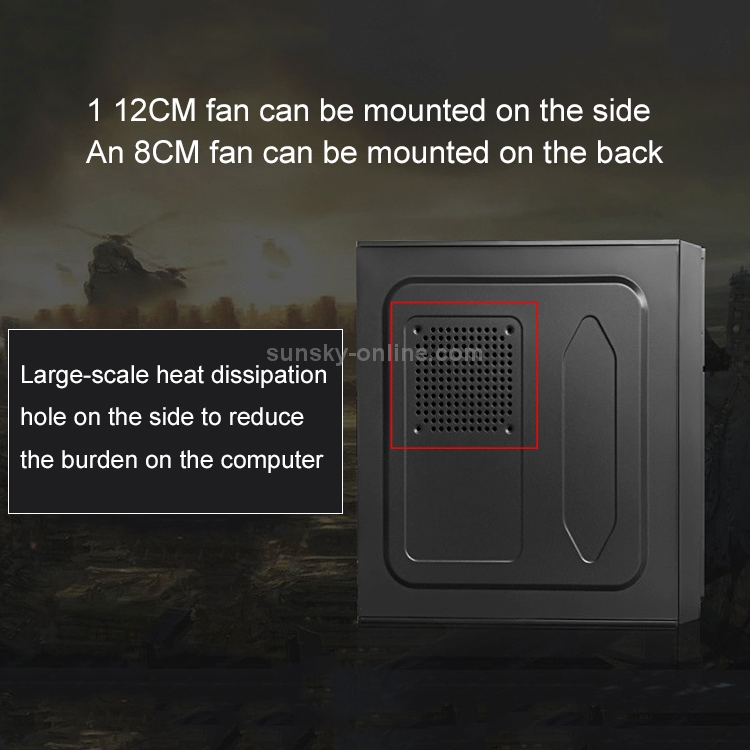 T5 USB 2.0 Main Chassis 400x190x410mm Micro-ATX / ATX PC PC Desktop ...