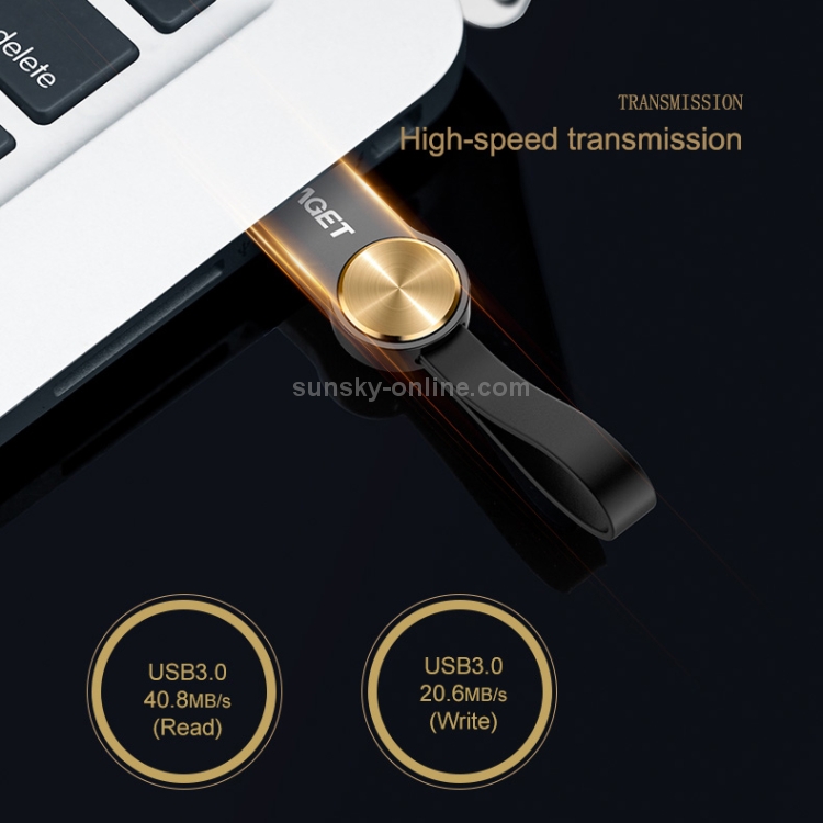 EAGET U80 64GB USB 3.0 Waterproof Shockproof Disc Shape U Disk (Red)