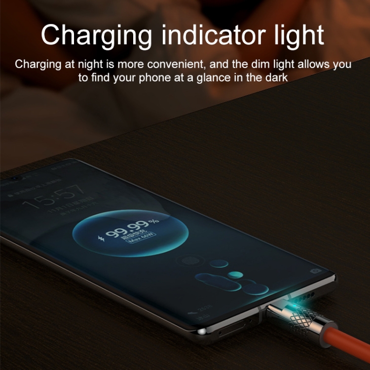 Mech Series 6A 120W USB to USB-C / Type-C Metal Plug Silicone Fast ...