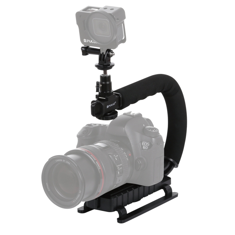 [US Warehouse] PULUZ U/C Shape Portable Handheld DV Bracket Stabilizer ...