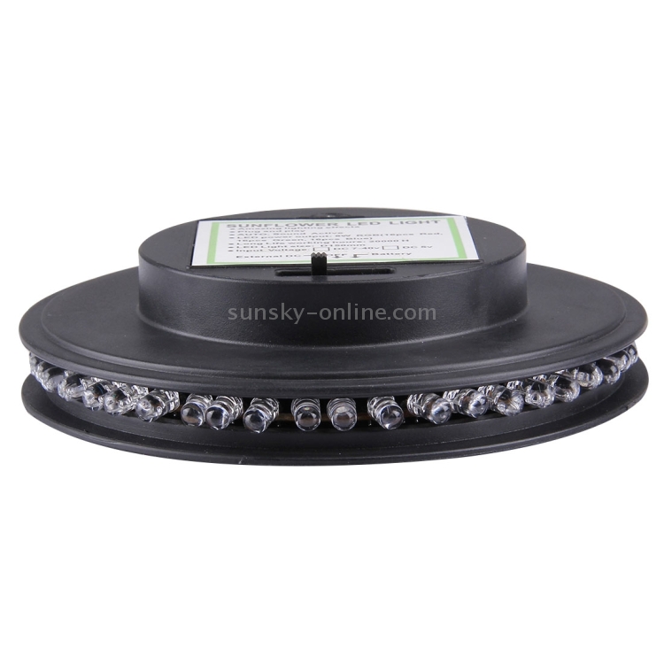 8W Sunflower LED Stage Light, Sound Control / Auto Run Mode(Black)
