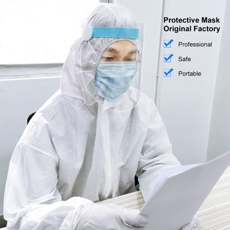 Clear Protective Face Shield Anti-Saliva Splash Anti-Spitting Anti-Fog ...