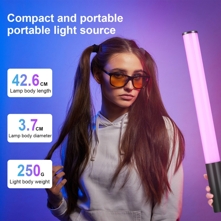 PULUZ Metal Body Pocket 2500-9000K RGB Full Color Beauty Fill Light ไฟ ...