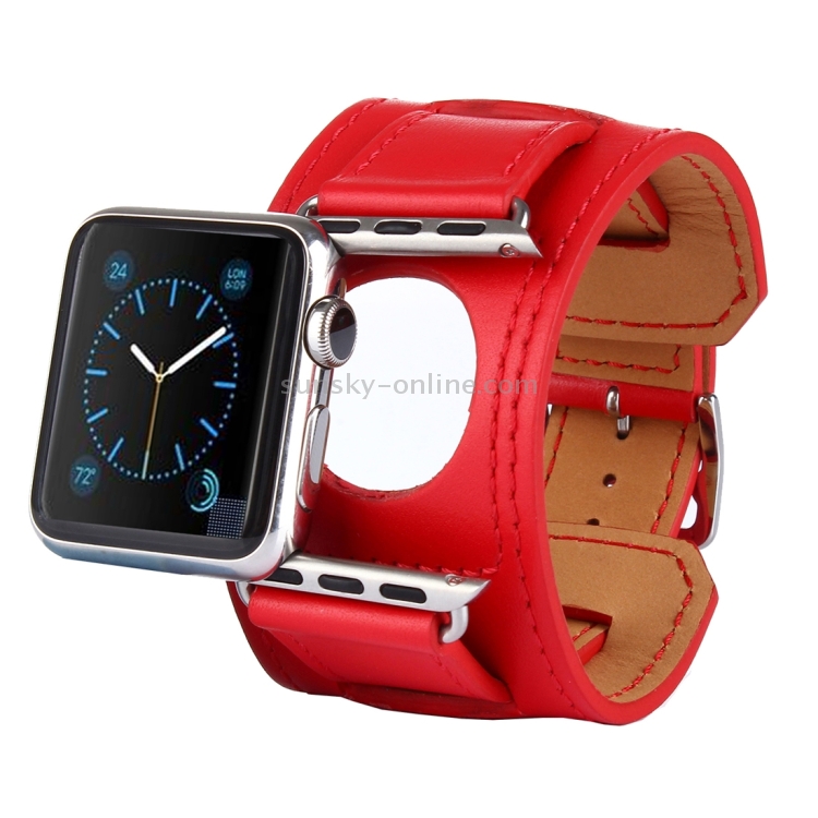 Kakapi สำหรับ Apple Watch 42 มม. สไตล์สร้อยข้อมือโลหะ Buckle Cowhide ...