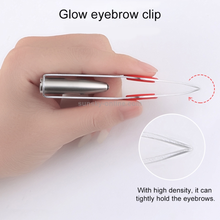 Make Up LED Light Eyelash Eyebrow Tweezers