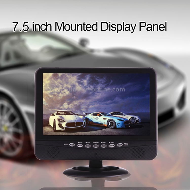 NS-701 7.5 inch Car Monitor Portable TV Player with Remote Controller ...