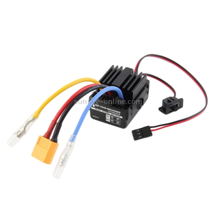 Hobbywing WP-1040 60A Waterproof Brushed ESC Controller for 1:12 1:10 ...