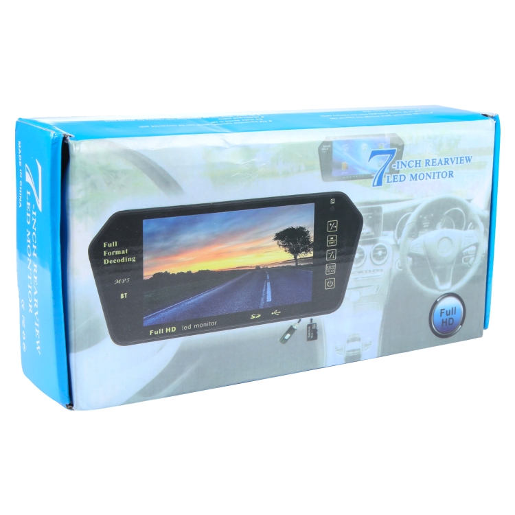 7 inch Rear View TFT-LCD Color Car Monitor , Support Reverse Automatic ...
