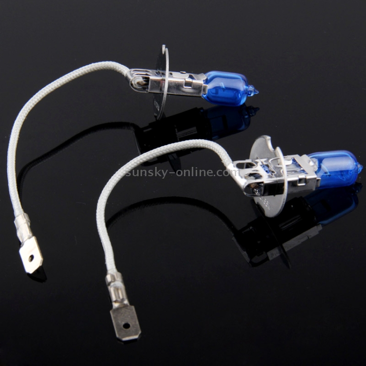 Halogen Bulb, Super White Car Headlight Bulb, 12 V / 55W, 6000K 1700 LM ...