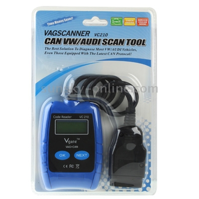 VW / AUDI 용 VAG VC210 OBDII 코드 리더 스캔 도구