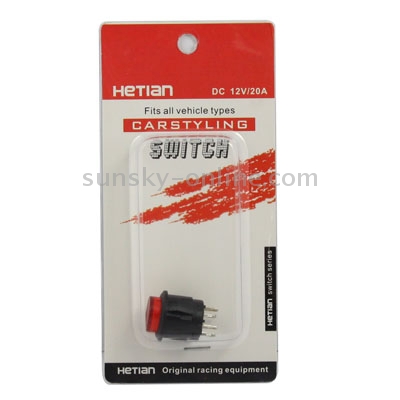 Red Light Push Button Switch for Racing Sport (Vehicle DIY), Red