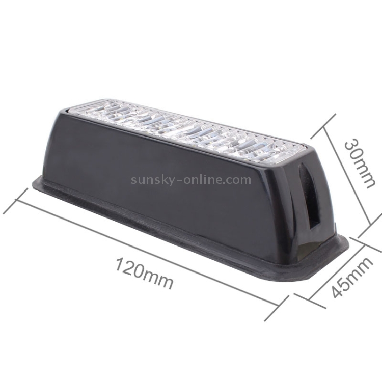 12W 720LM 440-480nm 4-LED Blue Light ไฟเตือนรถกะพริบแบบมีสาย, DC12-24V ...