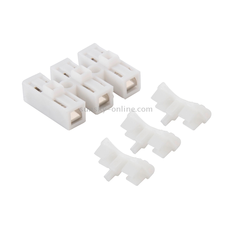 100 PCS 3 Way Push Quick Cable Connector Terminal Wiring Terminal 220V ...