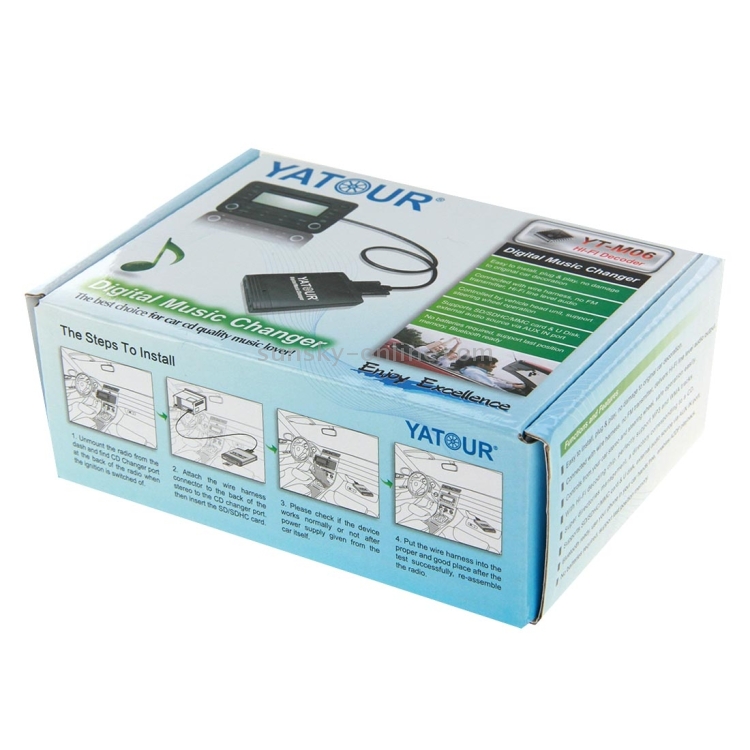 Yatour YT-M06 Digital Music Changer พร้อมสาย Sony AI-NET สำหรับซีดี Sony Series รองรับ USB / SD ...