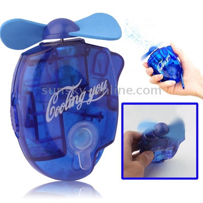 Mini Water Spray Fan with Powerful Safe Fan Blades, Size: About 109 x ...
