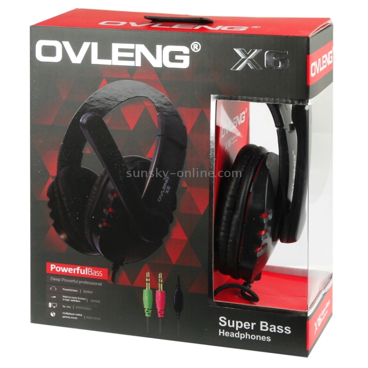 OVLENG Universal Stereo Headset with Mic, Cable Length: about 1.8m