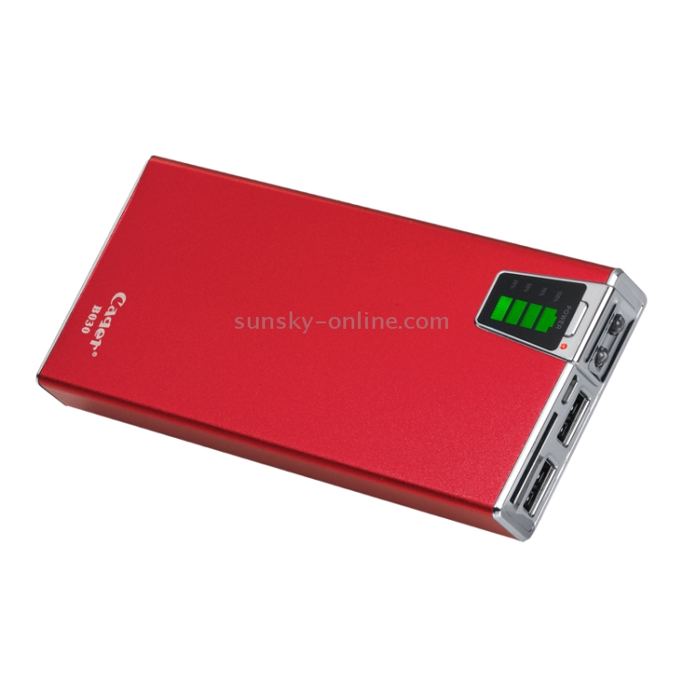 Cager B030-8 20000mAh Dual-USB Smart Mobile Power Bank External Battery ...