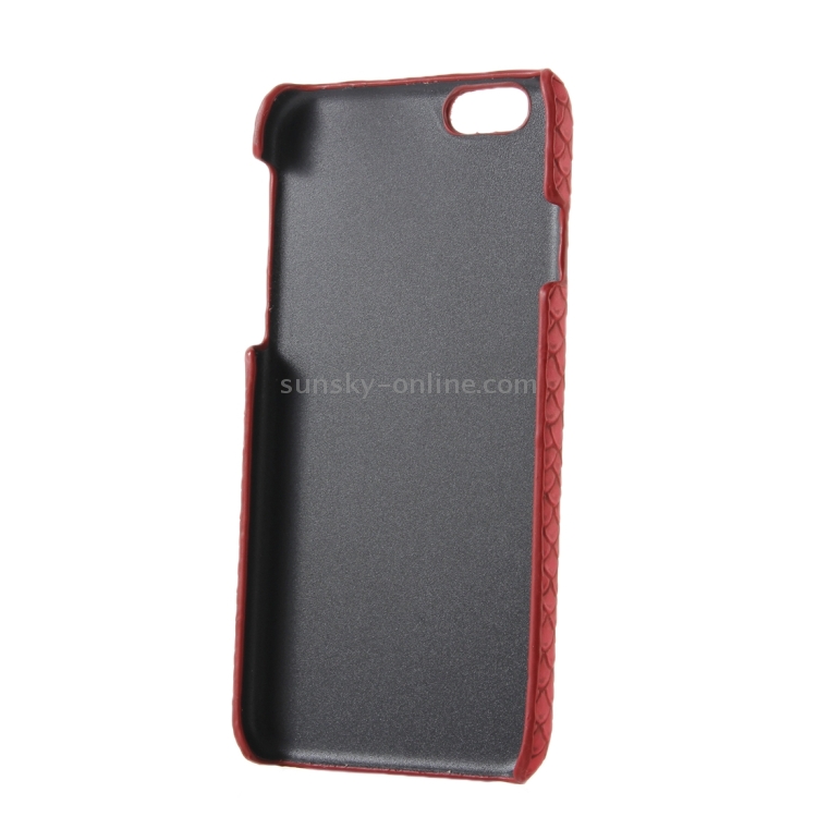 Snakeskin Texture Hard Back Cover Protective Back Case for iPhone 5(Red)