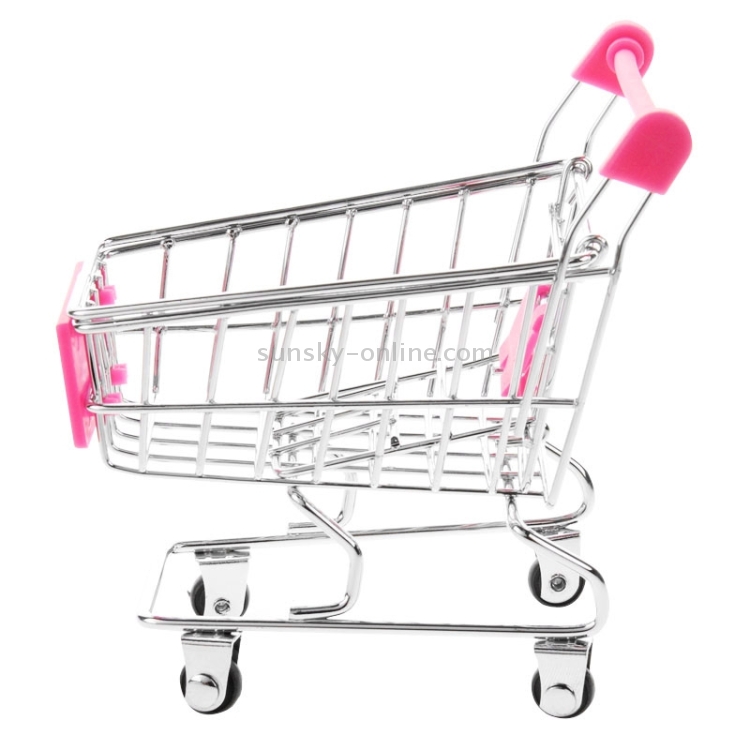 Universal Mini Grocery Shopping Cart Style Desktop Storage Box / Holder