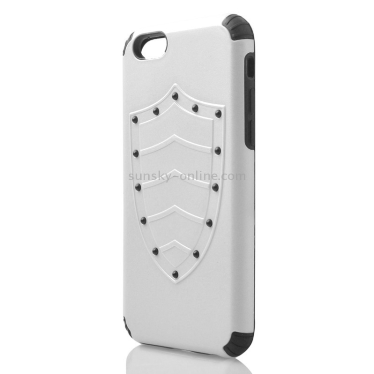 Shield Series PC + Silicone Combination Case for iPhone 6 & 6S(White)