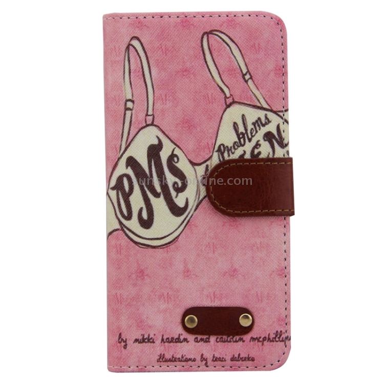 Bra Pattern Leather Case with Holder & Card Slots for iPhone 6 & 6S